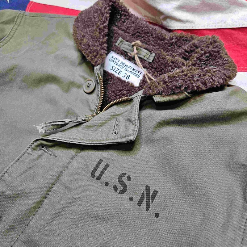 DECK JACKET USN - US NAVY - Snake Patch